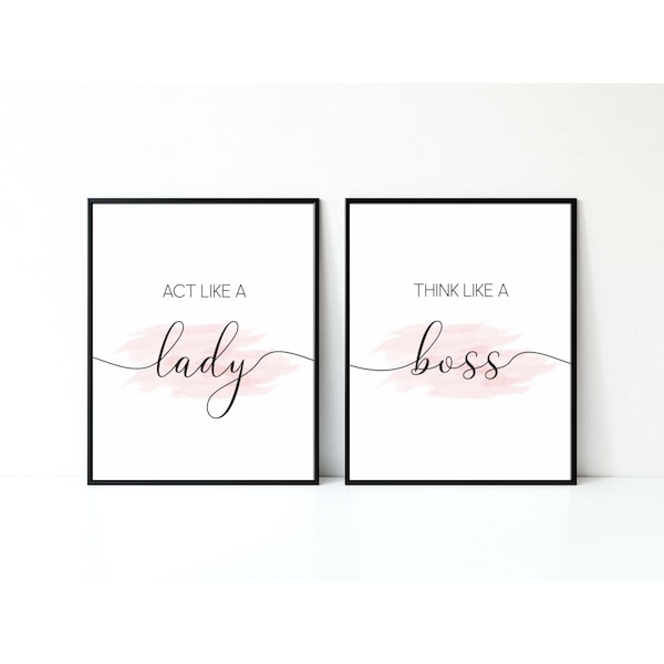 Act Like a Lady - Etsy