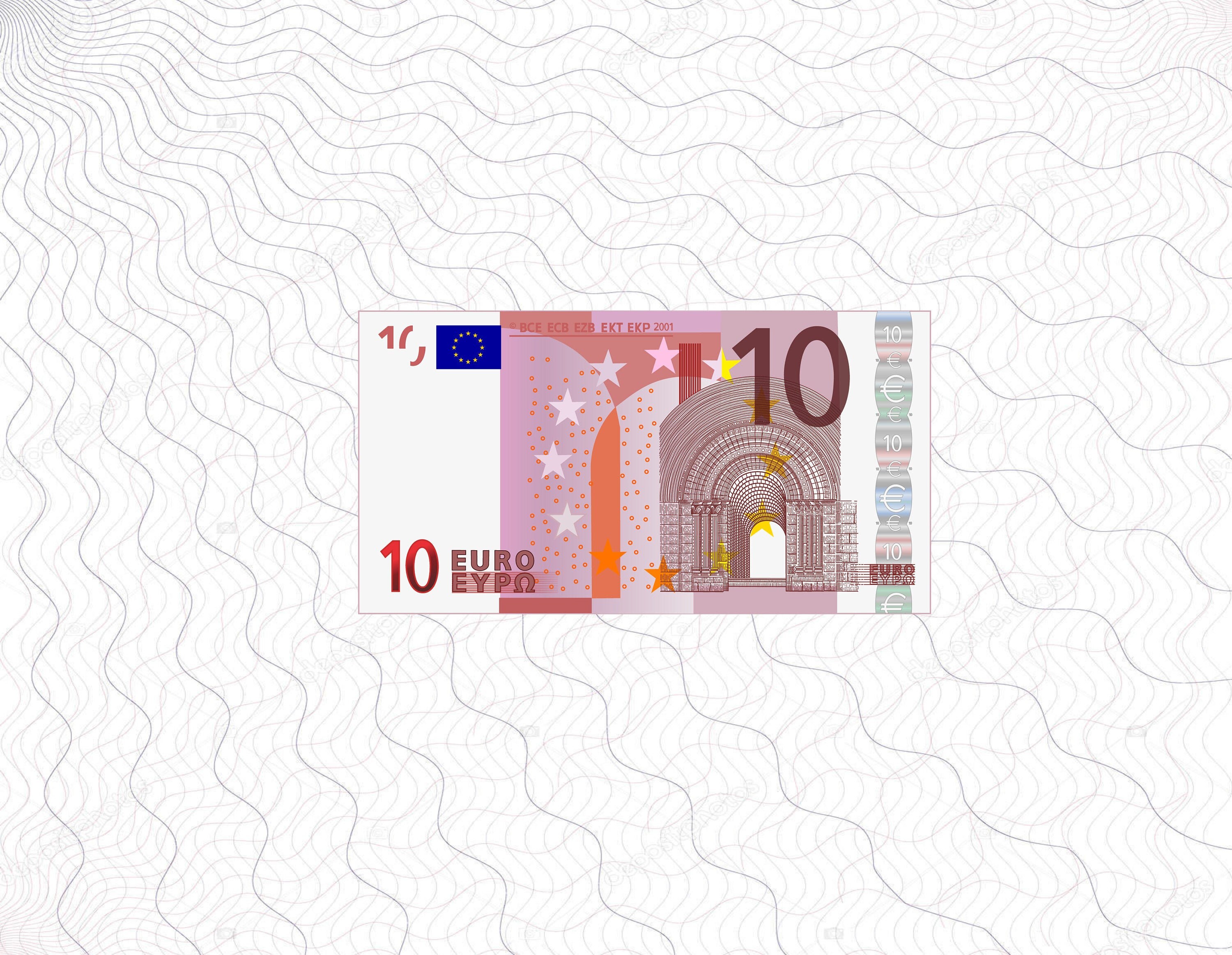 10 Euro Banknote SVG 10 Euro Note Clipart 10 Euro Bill Cut | Etsy