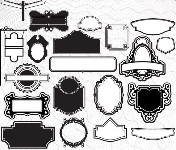 Signs Signage SVG Bundle Clipart Signs Signage Cut Files | Etsy