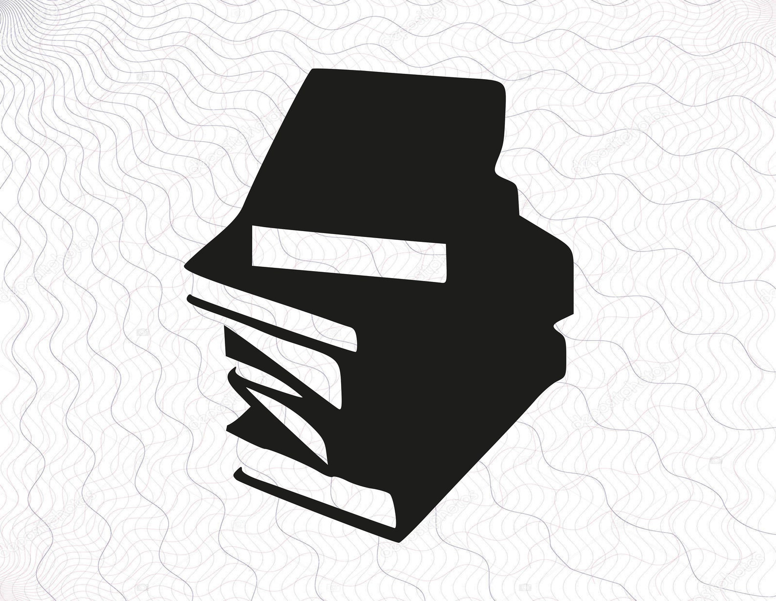 Book Stack SVG Stack Of Books Clipart Books Cut Files For | Etsy