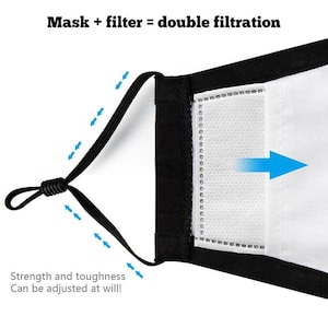 4 Pack MULTI LAYER MASK - Protection Face Mask - Unisex Face Cover ...