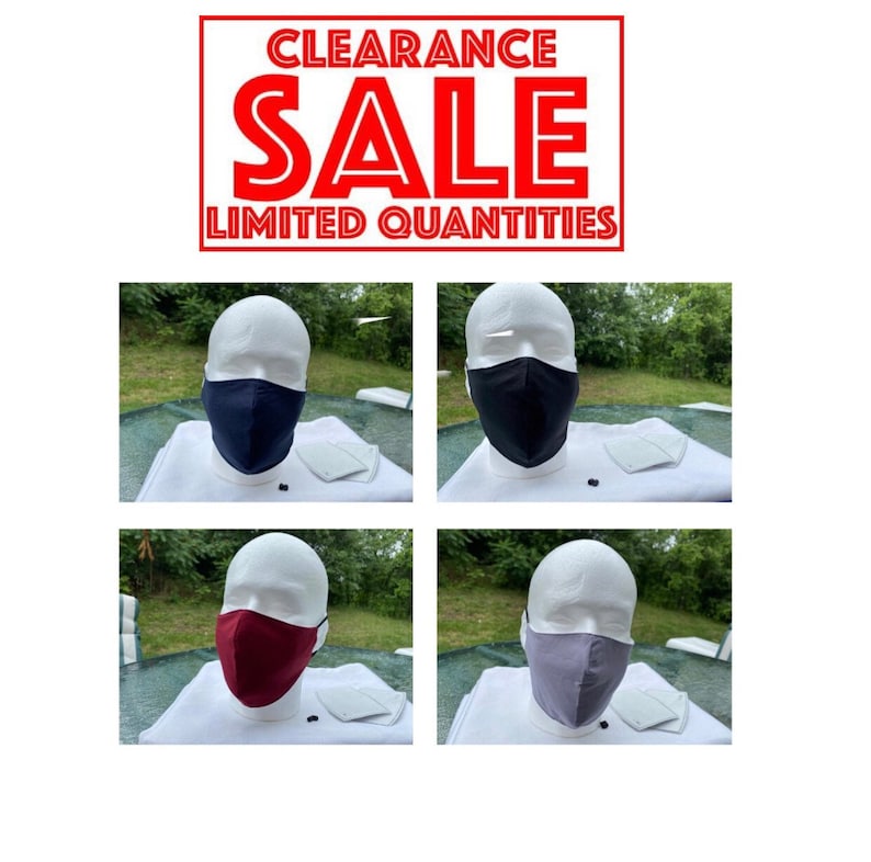 4 Pack MULTI LAYER MASK Protection Face Mask Unisex Face | Etsy