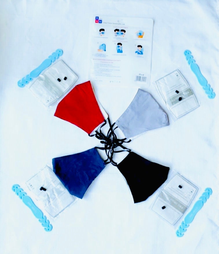 4 Pack MULTI LAYER MASK Protection Face Mask Unisex Face - Etsy