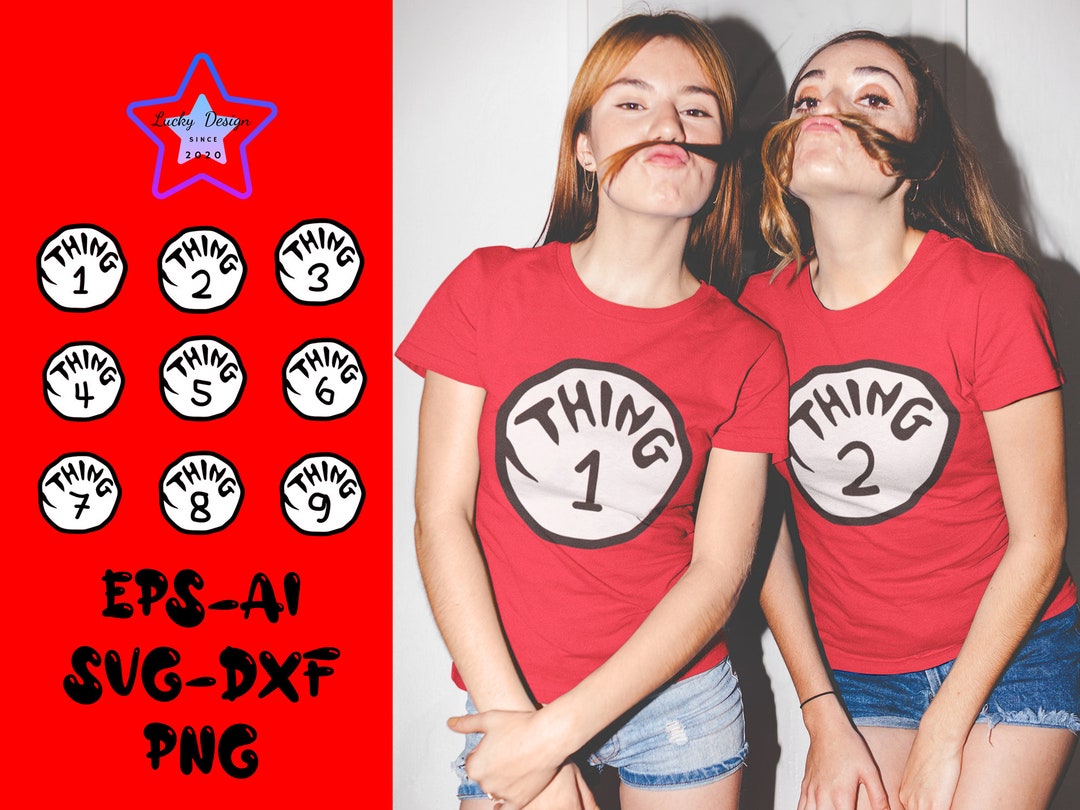 Thing 1 Thing 2 Svg, Thing Digital Download, Thing Number Svg, Thing ...