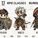 Dnd 12 RPG Classes Bundle Svg | Snowman Svg | DND Classes Svg | RPG ...