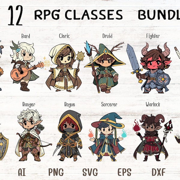 Dnd Classes Svg Files - Etsy