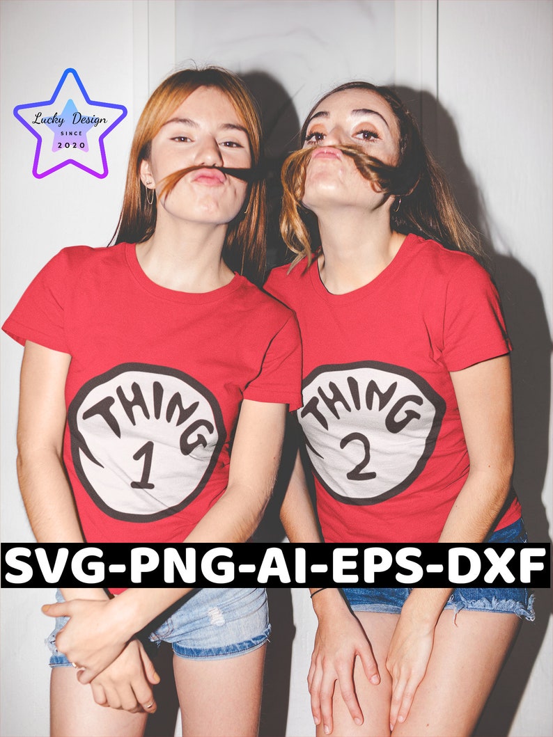 Thing 1 Thing 2 Svg Thing Digital Download Thing Number Svg - Etsy