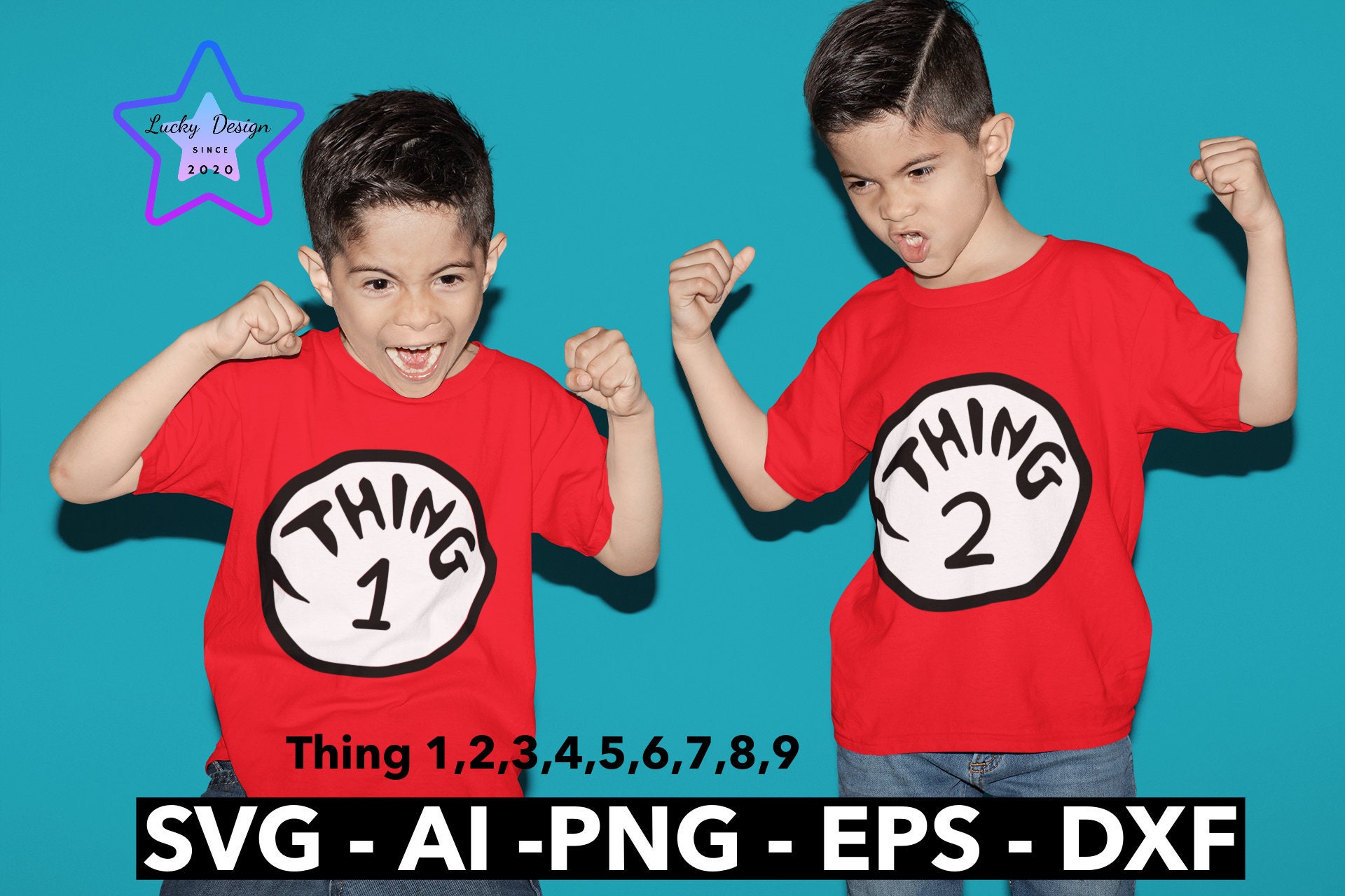 Thing 1 Thing 2 Svg, Thing Digital Download, Thing Number Svg, Thing ...