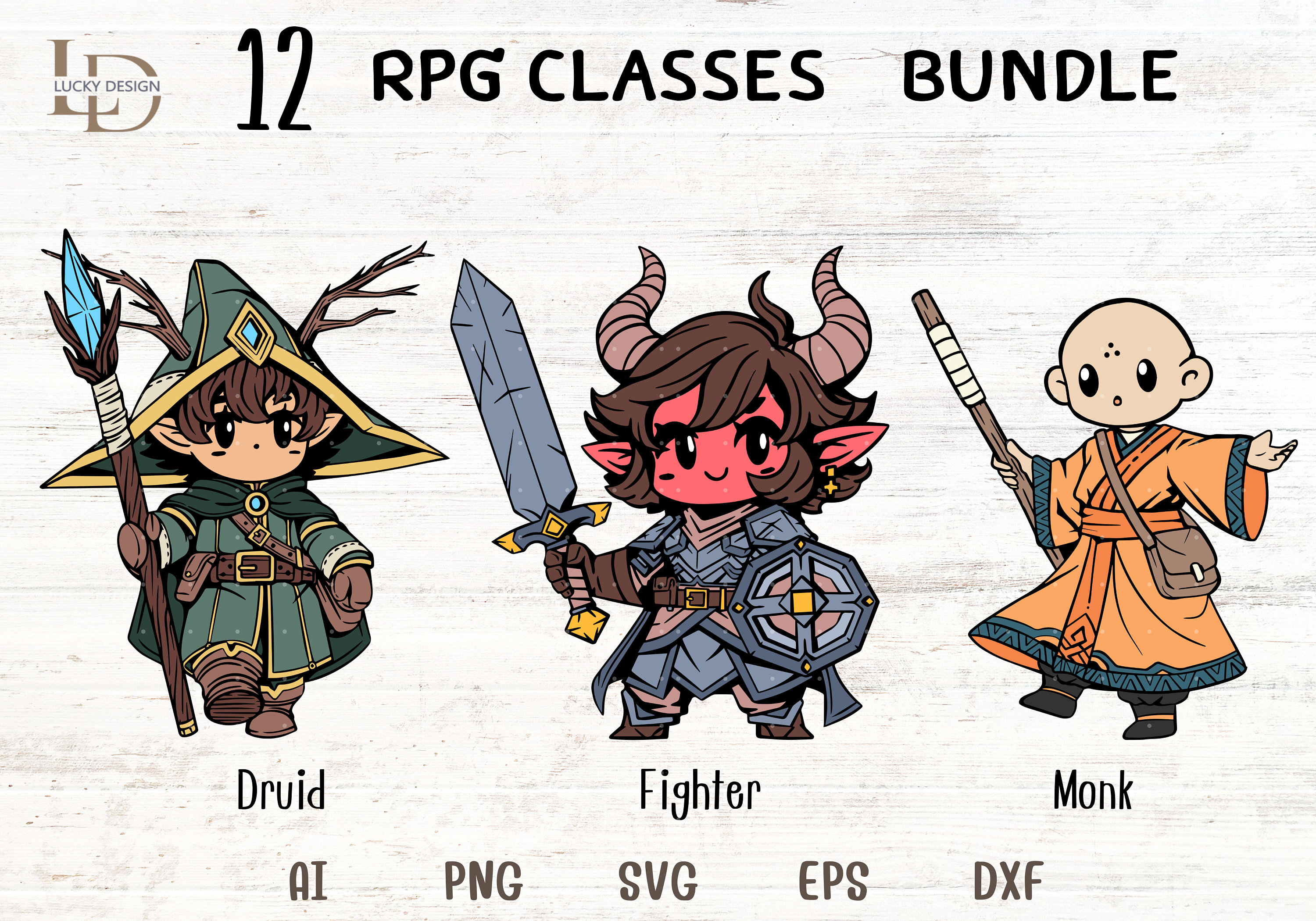 Dnd 12 RPG Classes Bundle Svg | Snowman Svg | DND Classes Svg | RPG ...