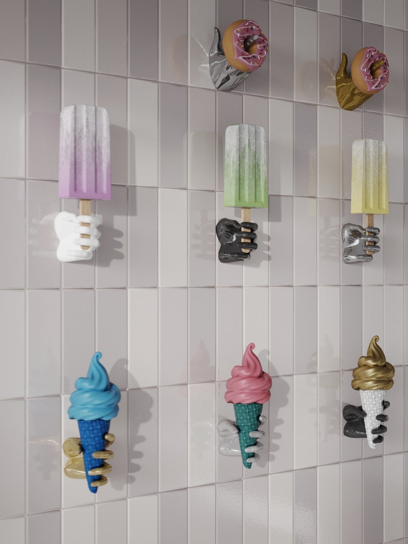 Set of 10 Sweets & 10 Hands Wall Decoration - Etsy