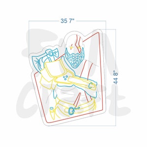 Viking Character LED Neon Sign - Etsy