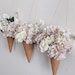 Artificial Flower Ice Cream Cone, Floral Arrangement Decor - Etsy