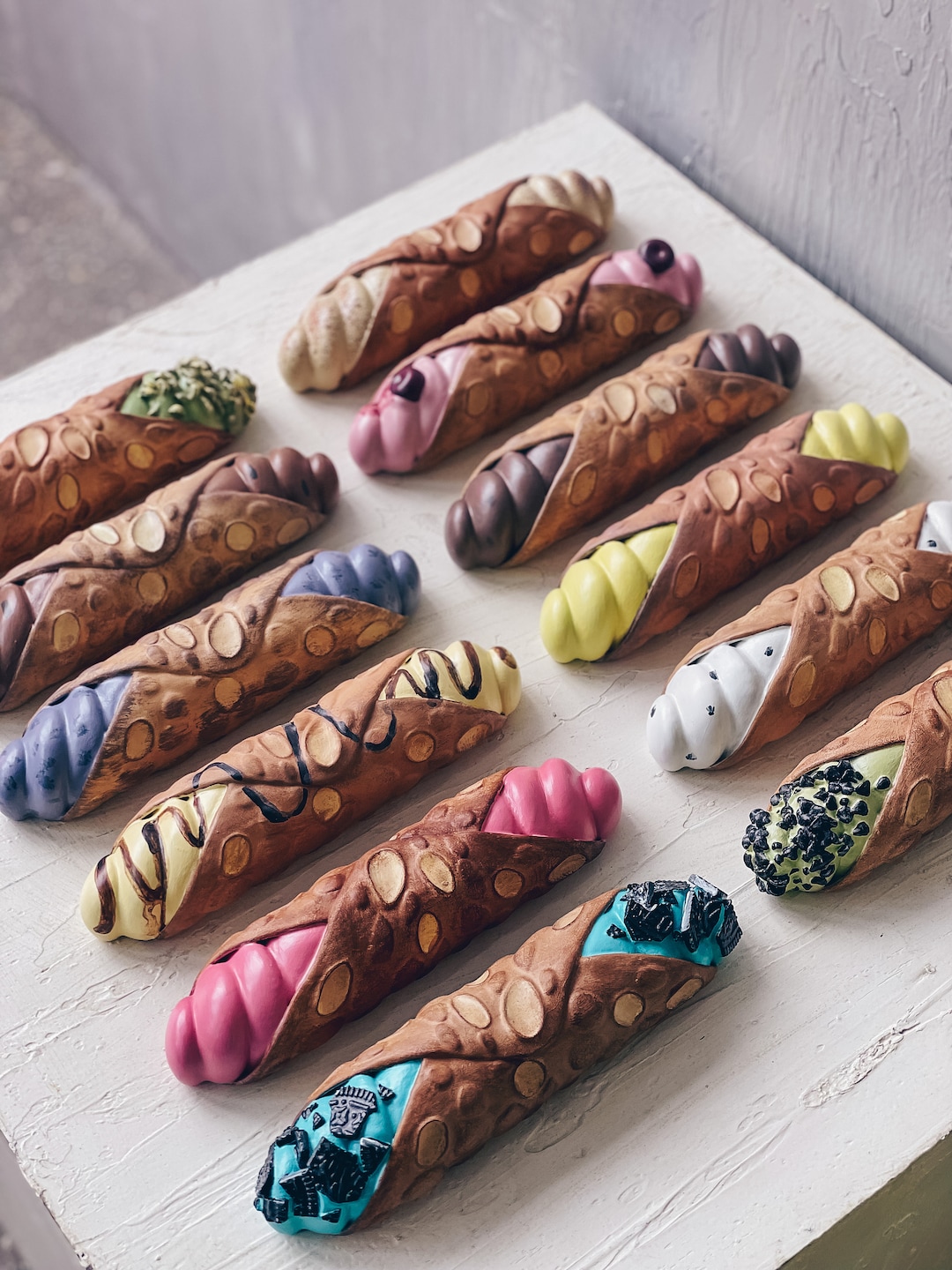 Set of Cannoli Shells in Different Colors and Tastes| Cannoli Shells ...