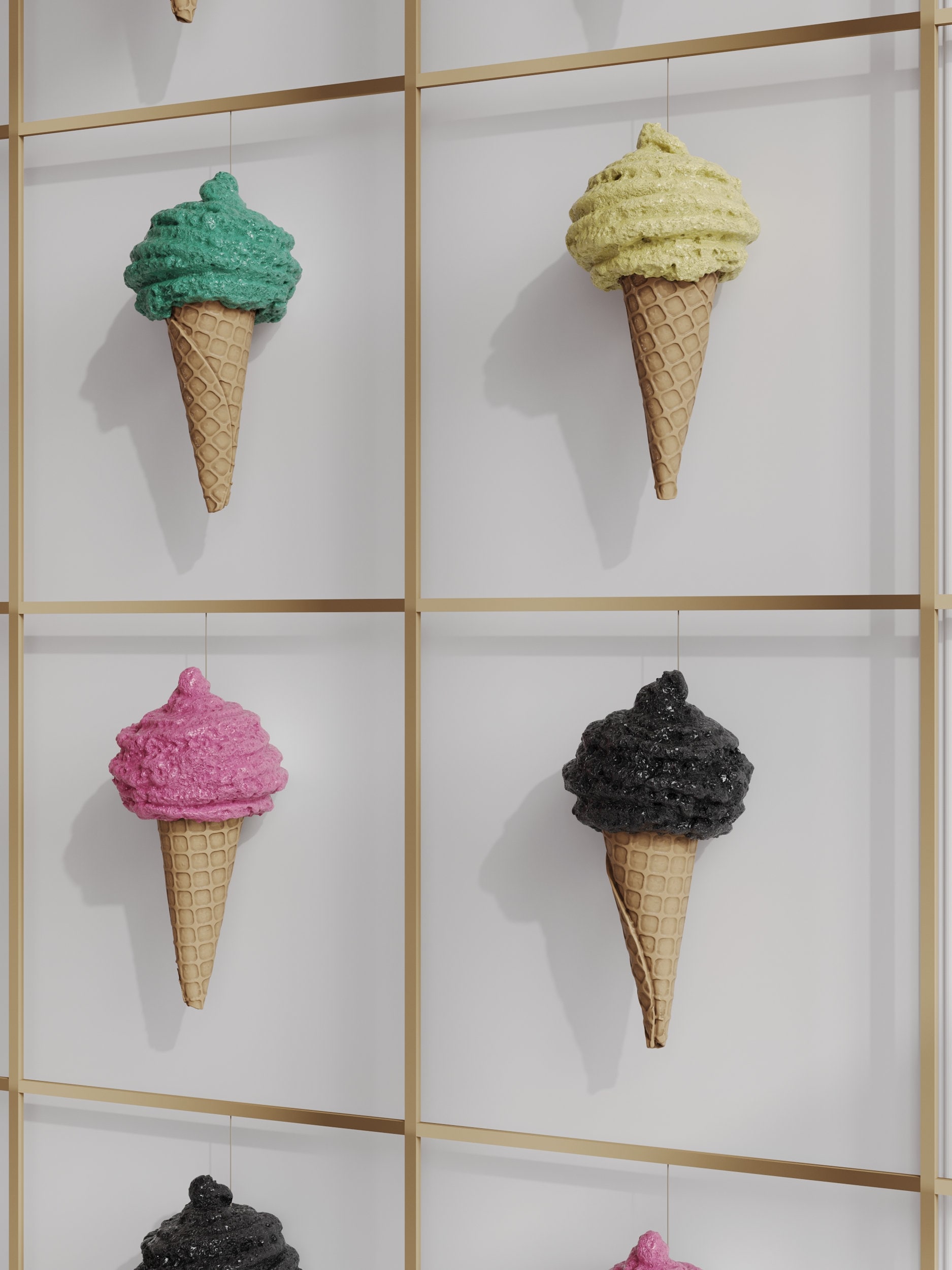 Set of 10 Prop Foam Ice Creams Decoration - Fake Foam Ice Cream Decor ...