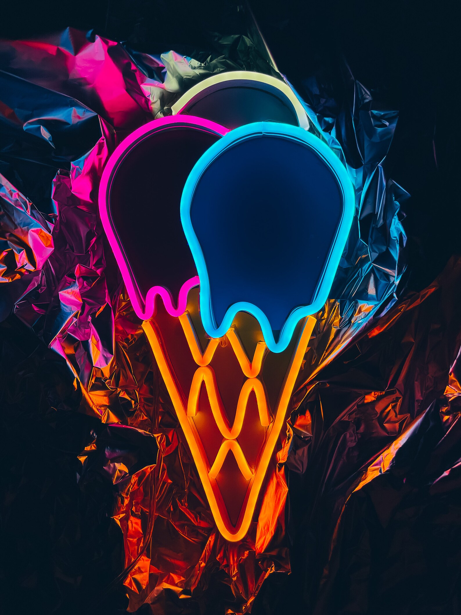 LED Neon Ice Cream Wall Decor Ice Cream - Etsy Hong Kong
