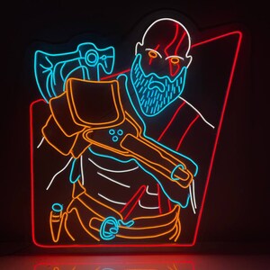 Viking Character LED Neon Sign - Etsy