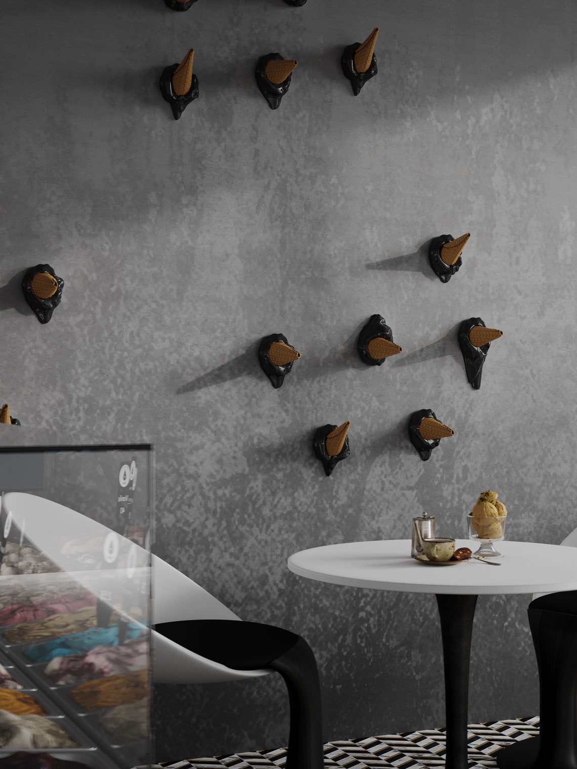 Set of 6 Melting Ice Creams Wall Decoration - Etsy