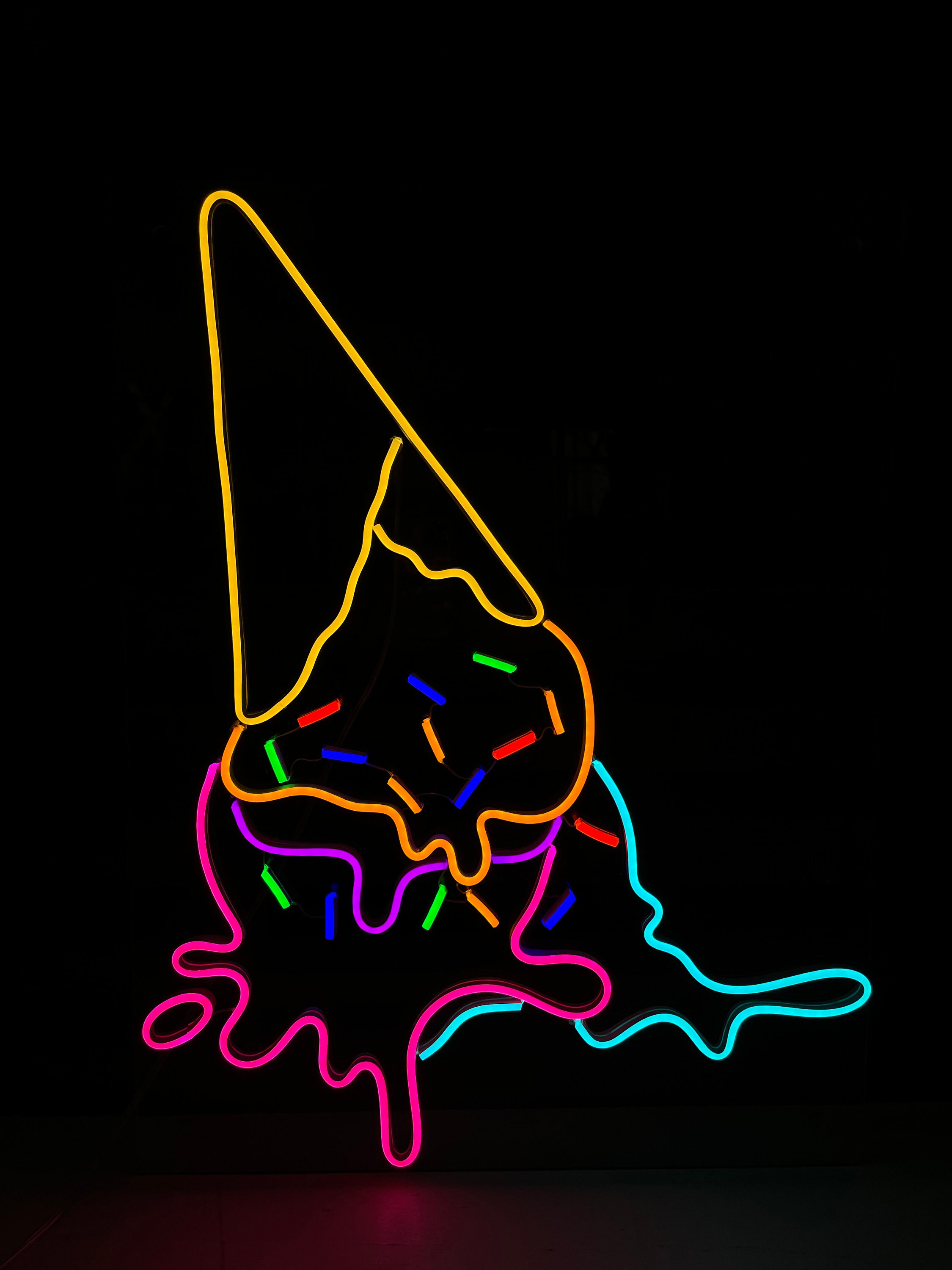 Melted Ice Cream LED Neon Sign - Etsy