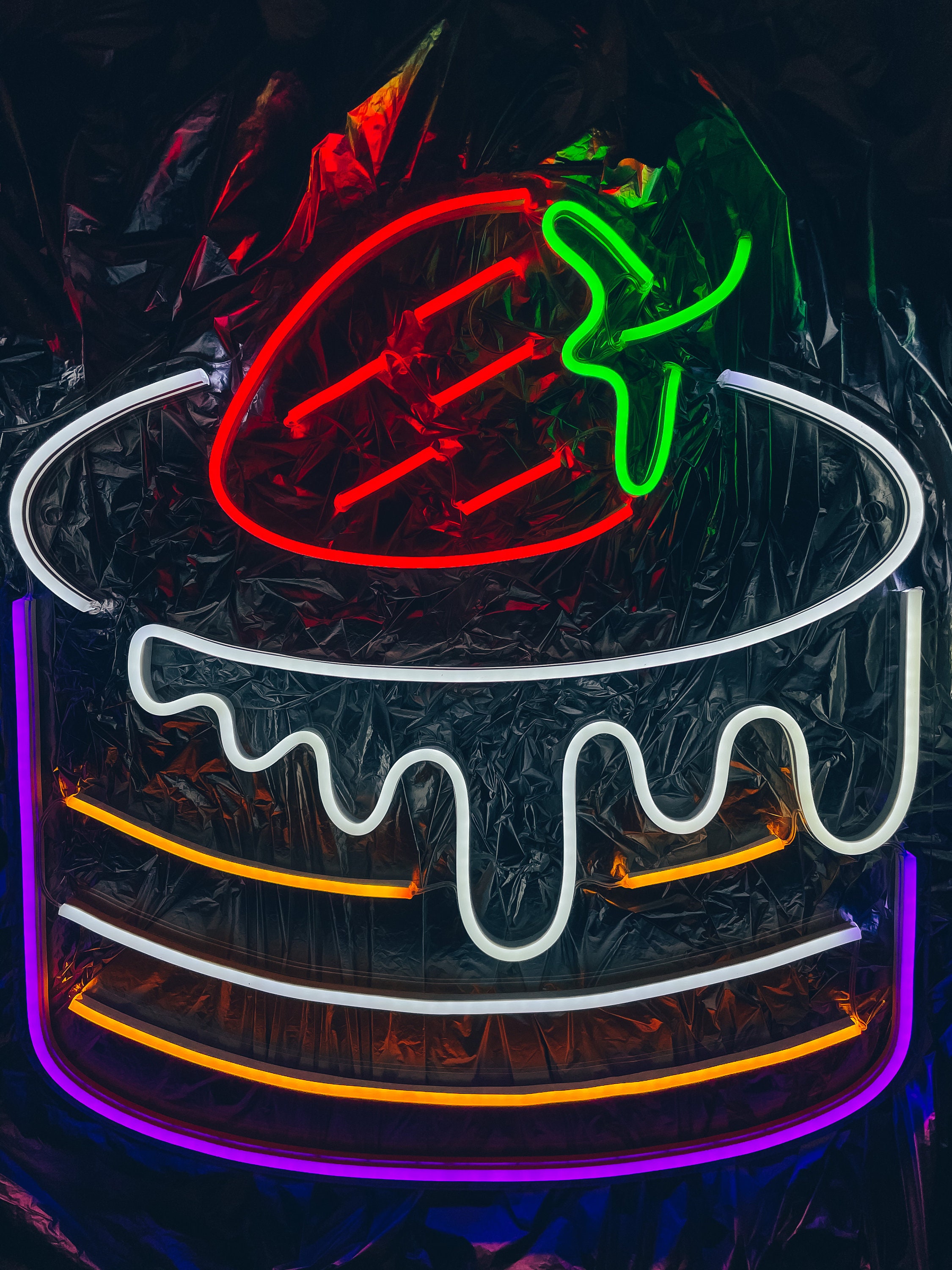 Cake LED Neon Sign - Etsy
