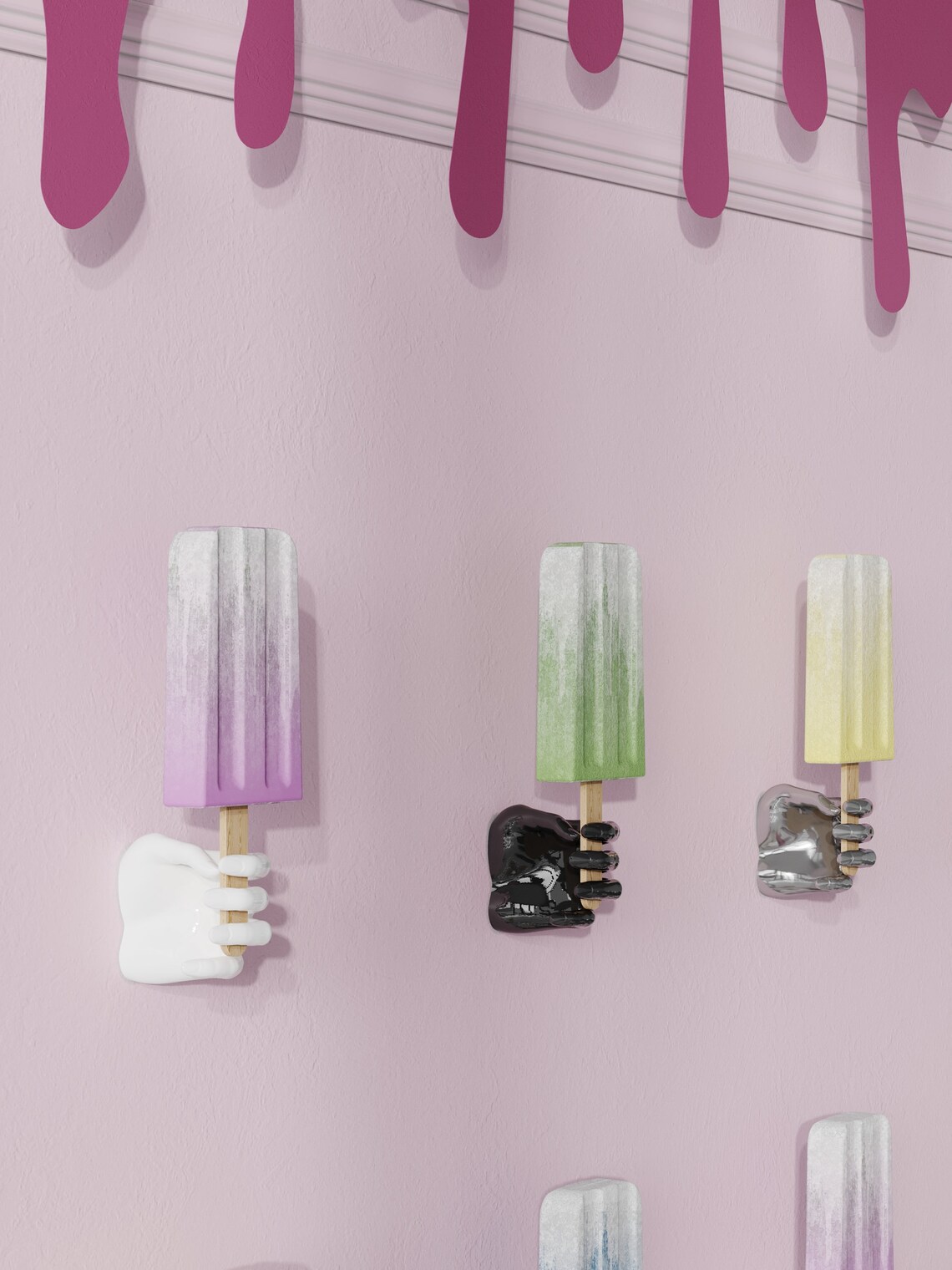 Set of 6 Fake Popsicle Ice Cream-display Decoration- Prop Decoration - Etsy