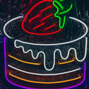 Cake LED Neon Sign | Etsy