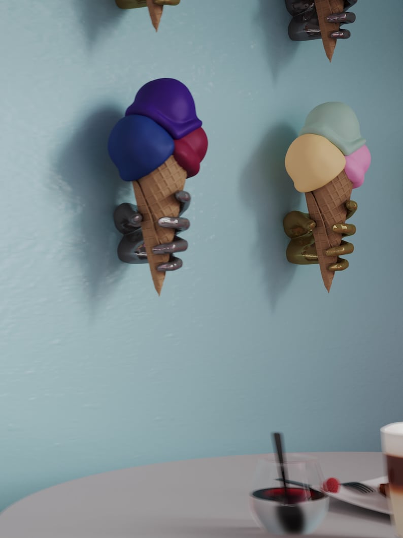 Fake Ice Cream Cones Set of 3pcs Window Display Fake Ice - Etsy