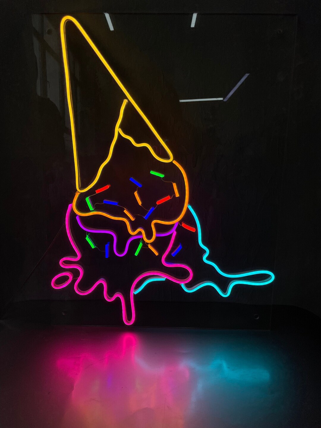 Melted Ice Cream LED Neon Sign - Etsy