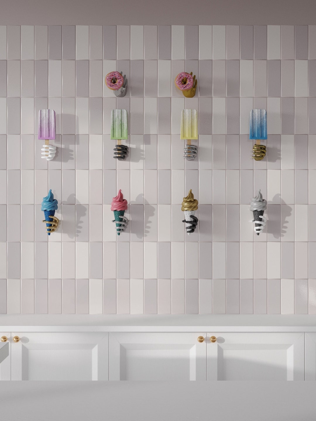 Set of 10 Sweets & 10 Hands Wall Decoration - Etsy