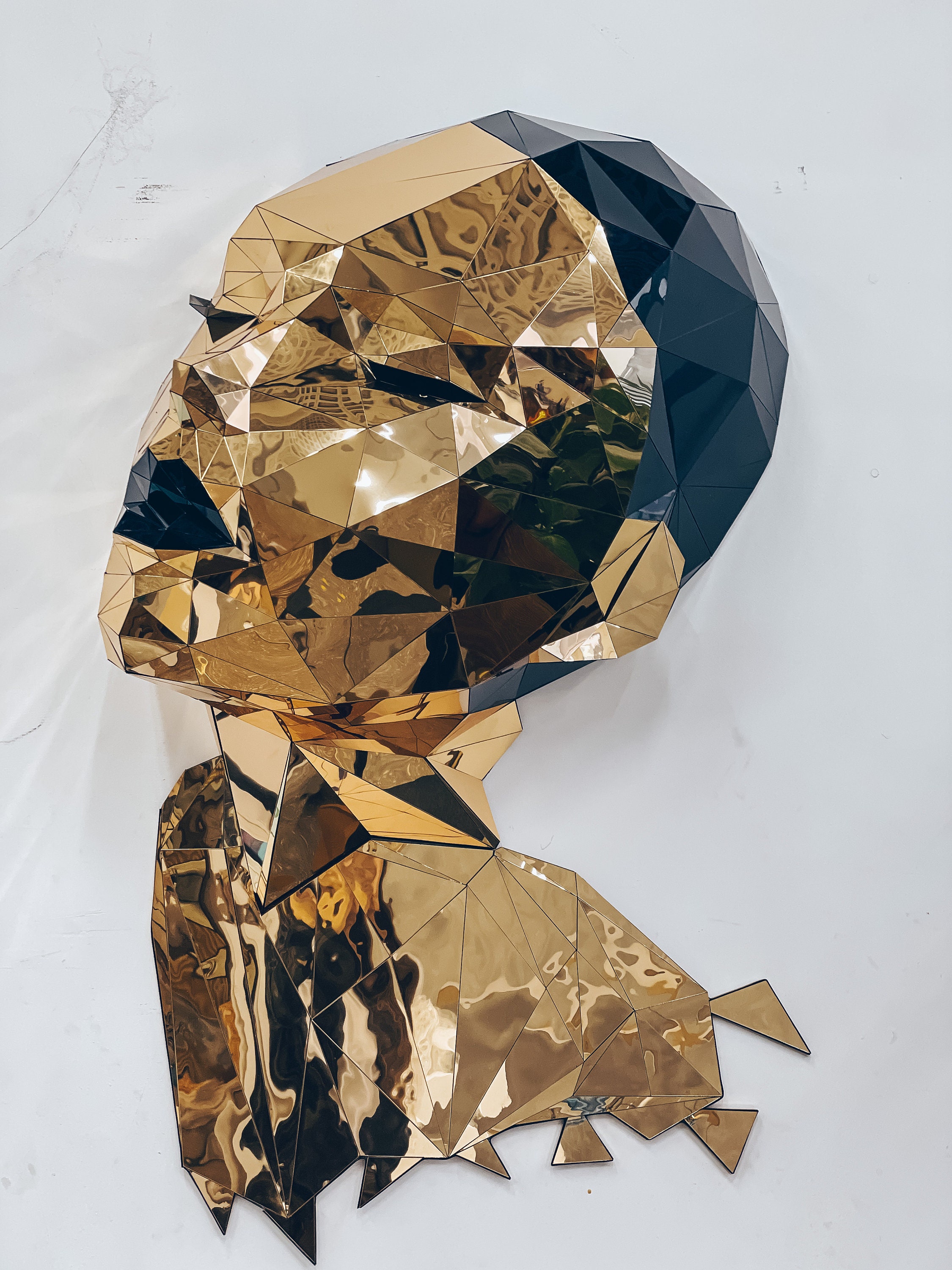 Low Poly Art Low Poly Mirror Woman 3D Printed Wall Art - Etsy