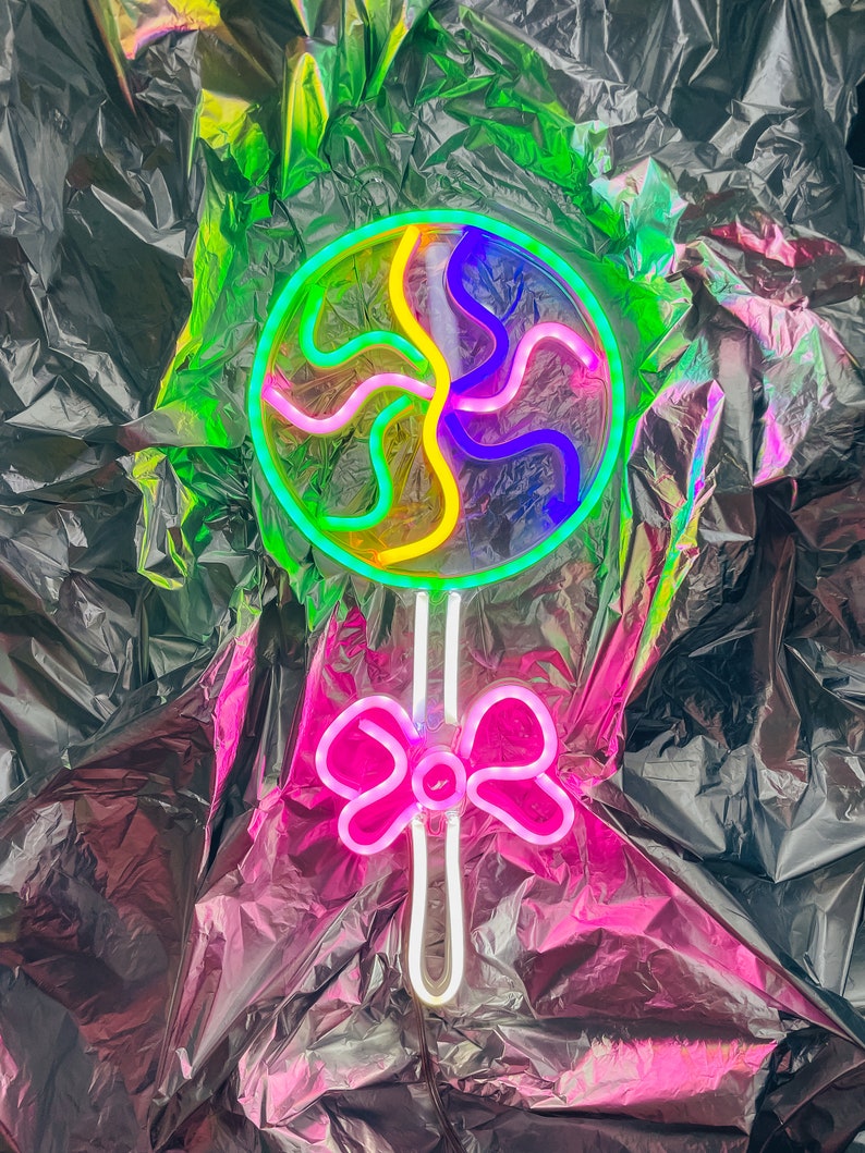 Colorful Lollipop Neon Sign LED - Etsy