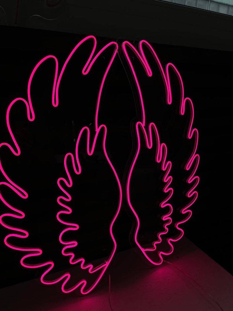 Angel Wings LED Neon Sign - Etsy