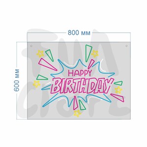 Happy Birthday LED Neon Sign, Bright and Attractive Happy Birthday Sign ...
