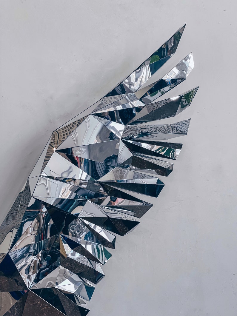 Angel 3D Wings Low Poly Angel Wings Wings Wall Decoration - Etsy