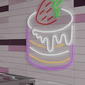 Cake LED Neon Sign - Etsy