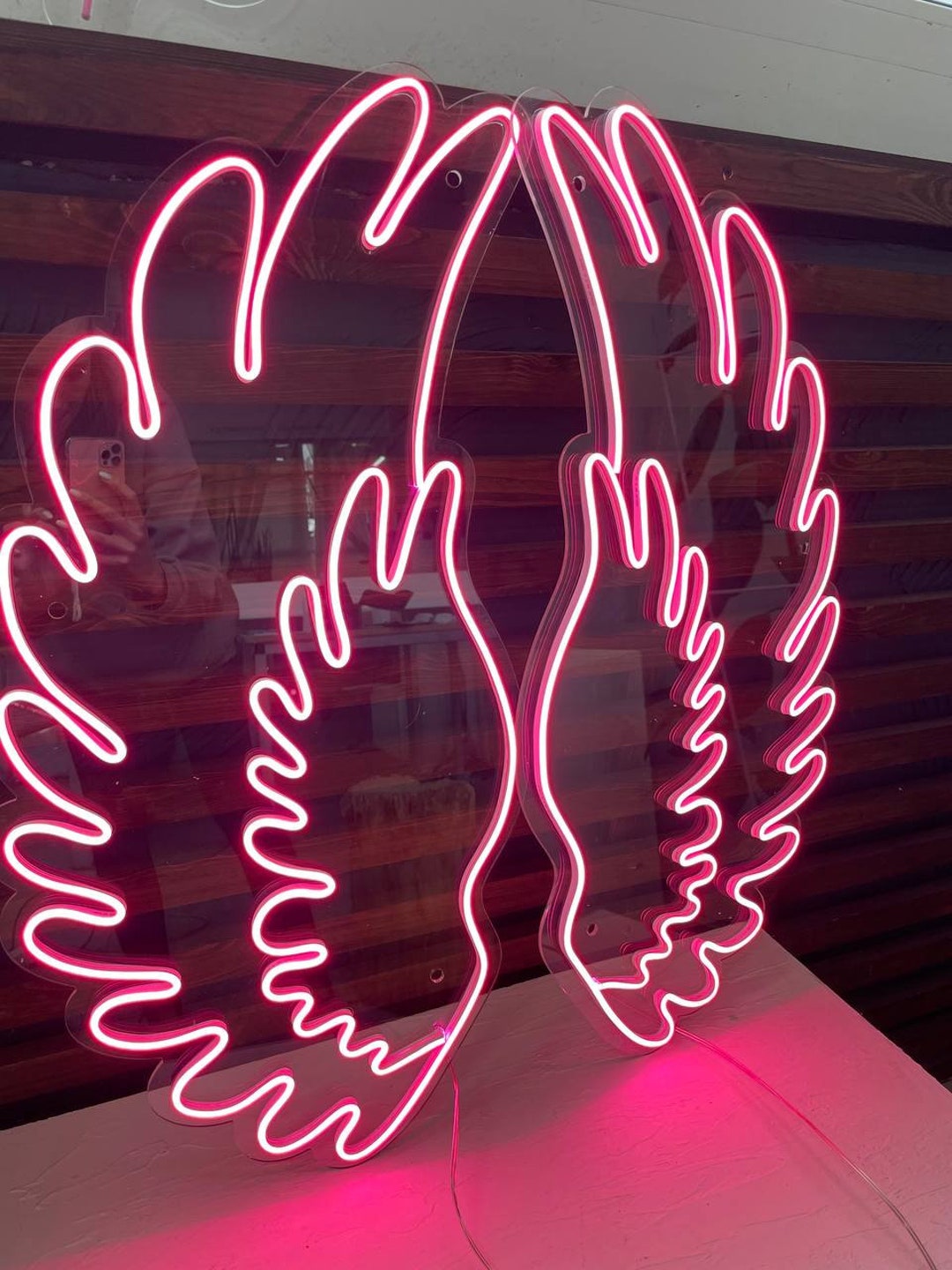 Angel Wings LED Neon Sign - Etsy