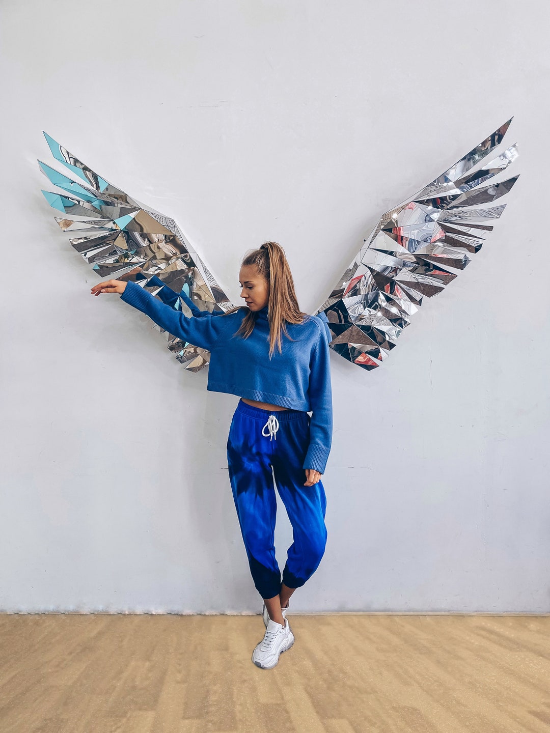 Angel 3D Wings, Low Poly Angel Wings, Wings Wall Decoration - Etsy Canada