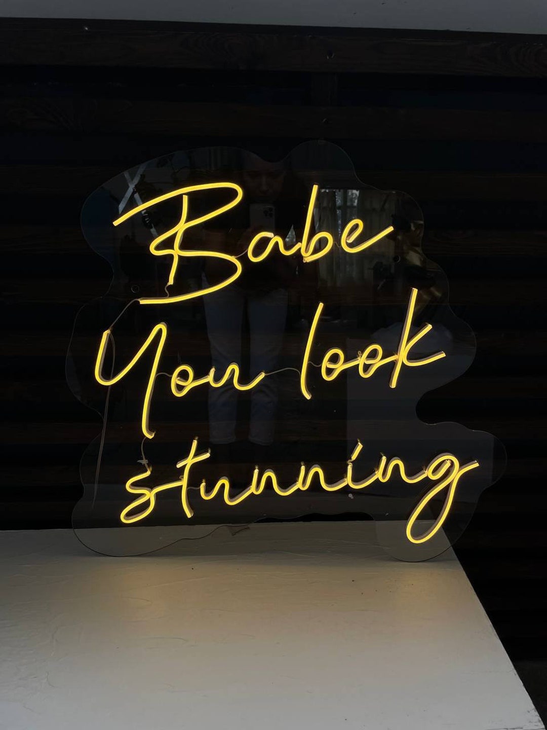 Babe You Look Stunning LED Neon Sign - Etsy