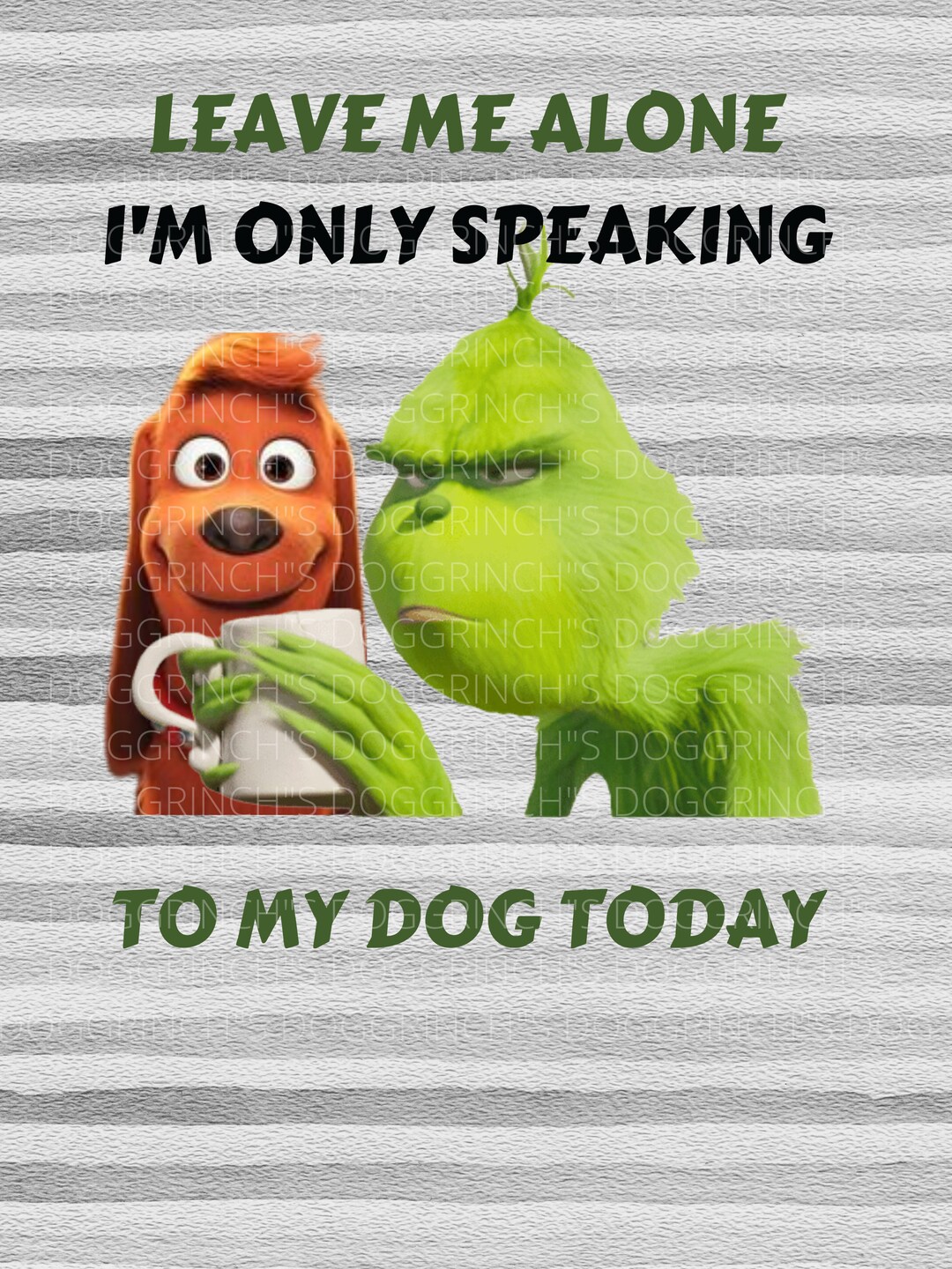 Grinch hablando con mi perro hoy PNG, Sassy Grinch, Grinch con su perro ...