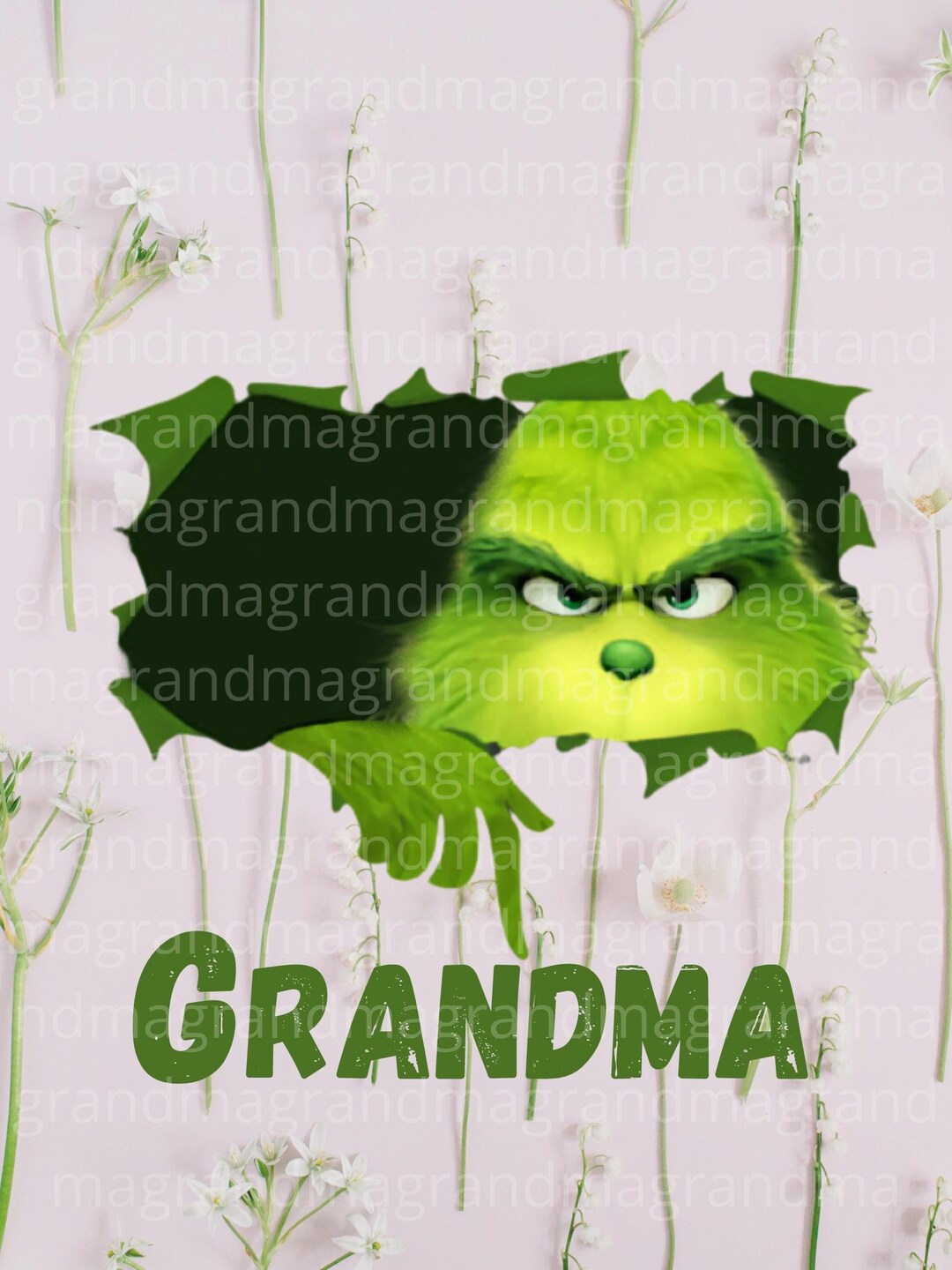Grinch PNG, Grinch GRANDMA Png,,sassy Grinch, Instant Download, Funny ...
