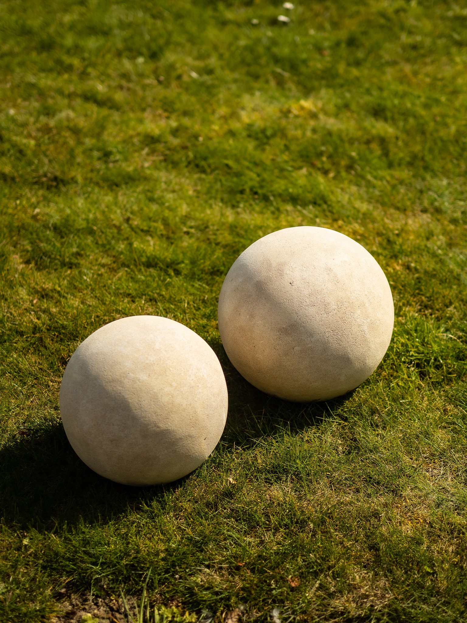 Stone Ball – Hand Carved, Natural Stone Sphere Garden Ornament - Etsy UK