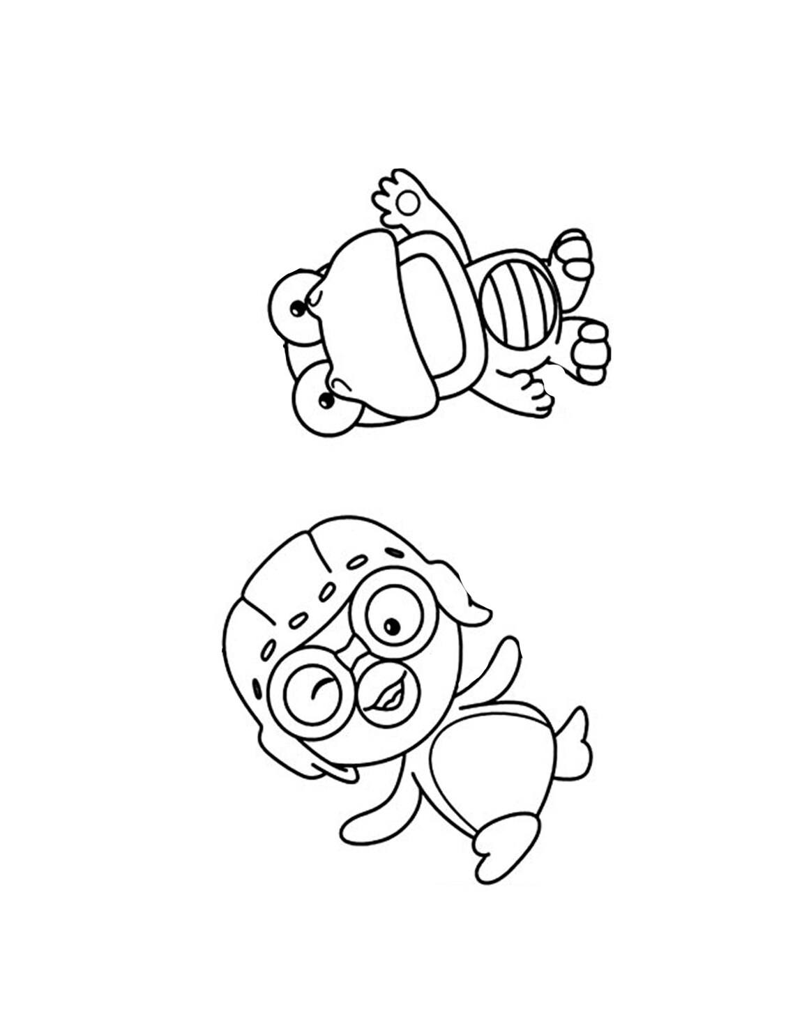 Pororo coloring pages for children of all ages | Etsy