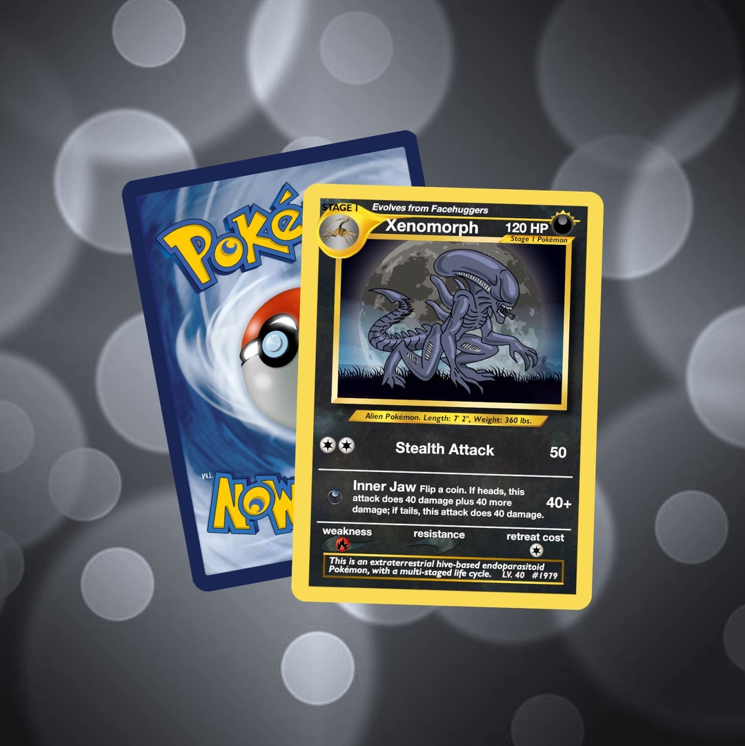 Custom Alien Xenomorph Pokemon Card - Etsy UK