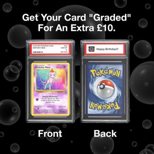 Custom Mew Pokemon Birthday Card - Etsy