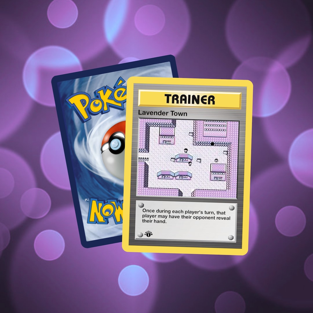Custom Lavender Town Pokemon Card - Etsy