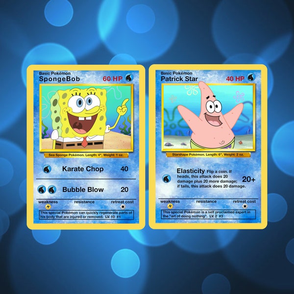 Spongebob Id Cards - Etsy