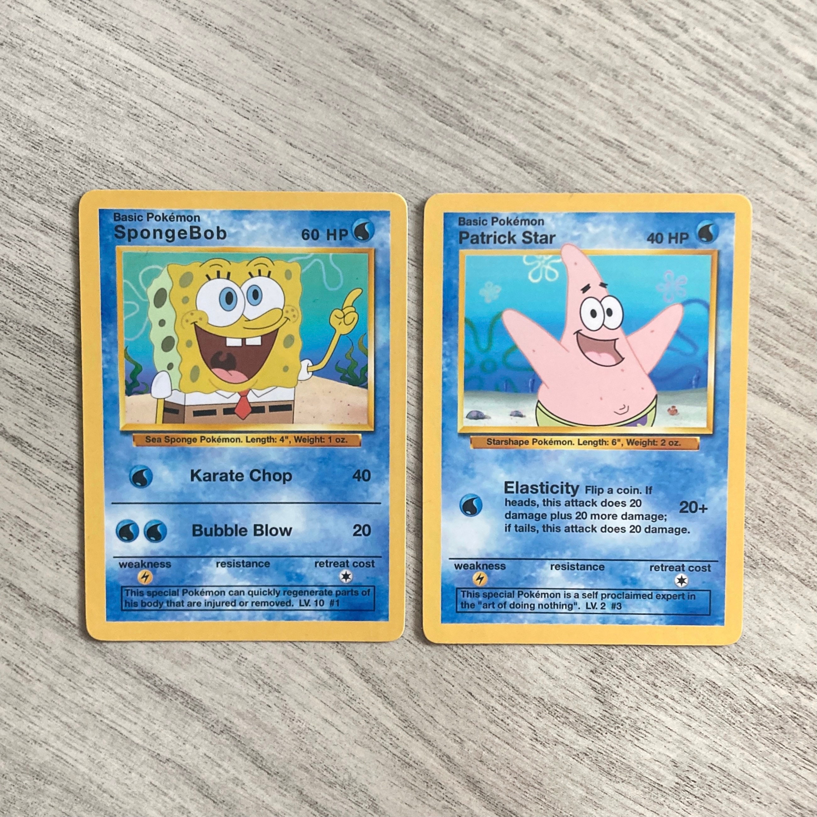 Funny Fake Spongebob Pokemon Cards