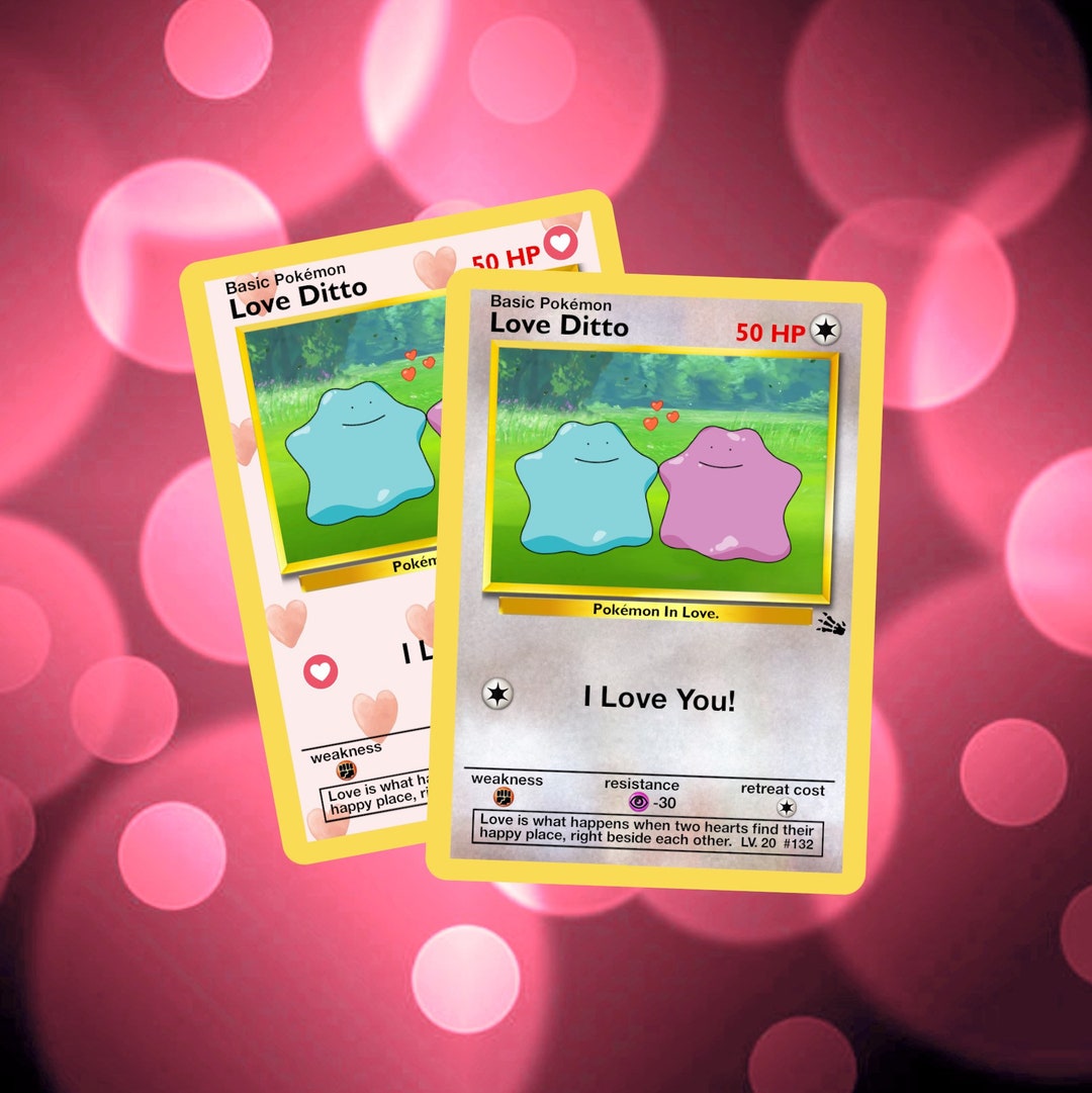 Custom Ditto I Love You Card - Etsy