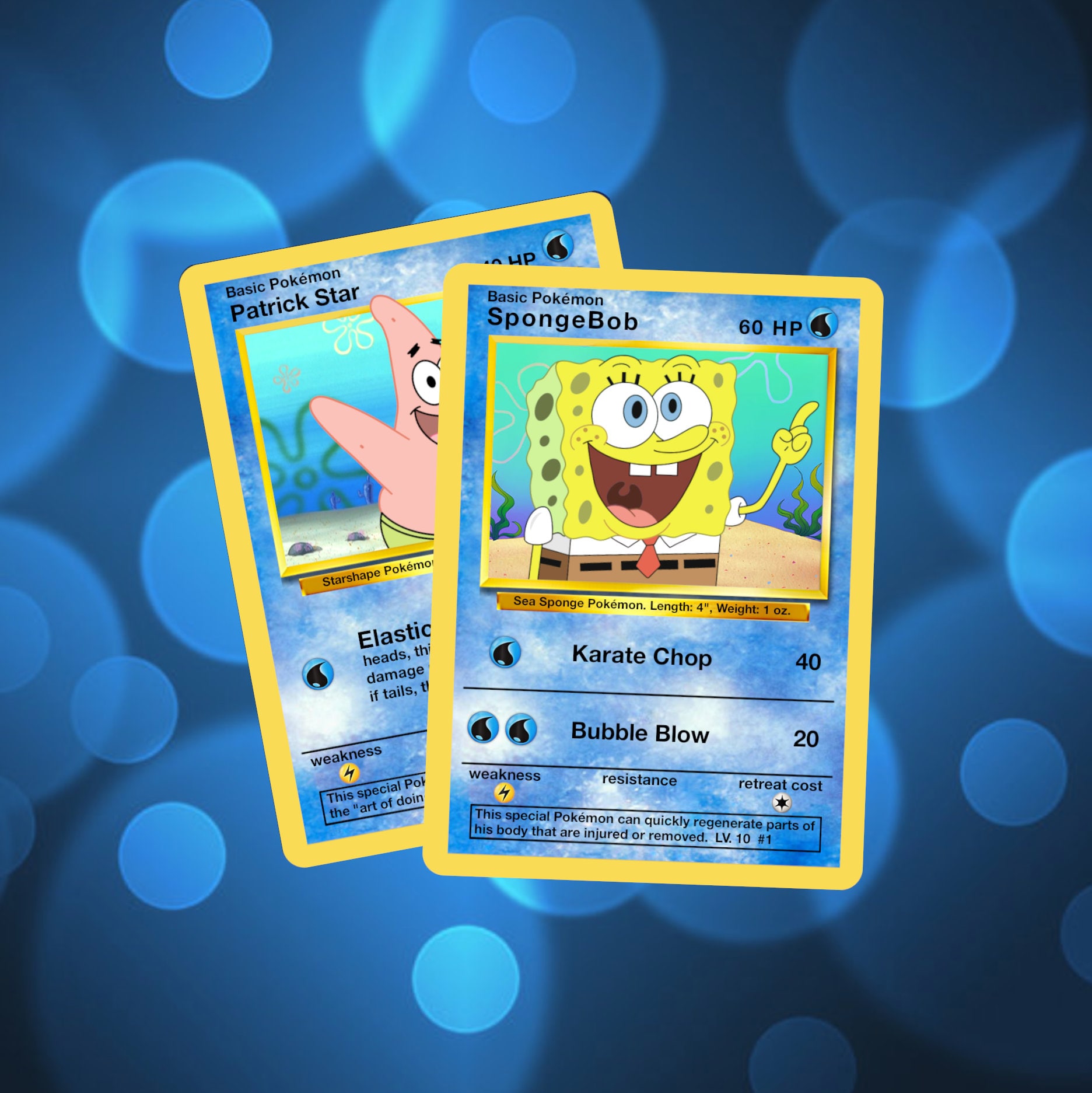 Funny Fake Spongebob Pokemon Cards