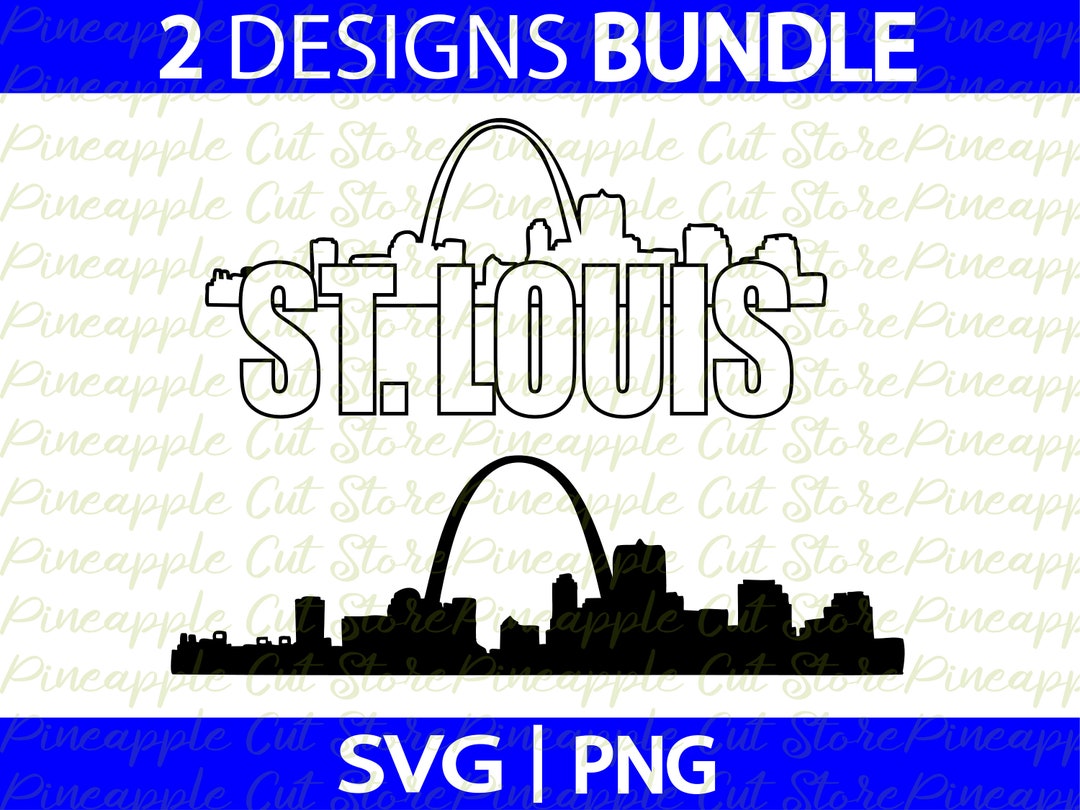 City Skyline SVG/PNG, St. Louis Svg, City Silhouette Vector File, City ...