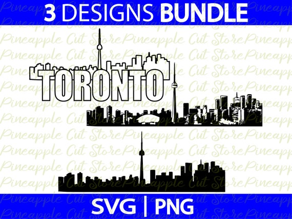 City Skyline SVG/PNG Toronto Svg City Silhouette Vector | Etsy